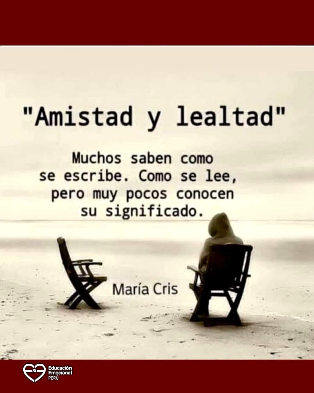 Lo dijo… María Cris: «Muchos saben como se escribe, como se lee, pero muy pocos saben su ...
