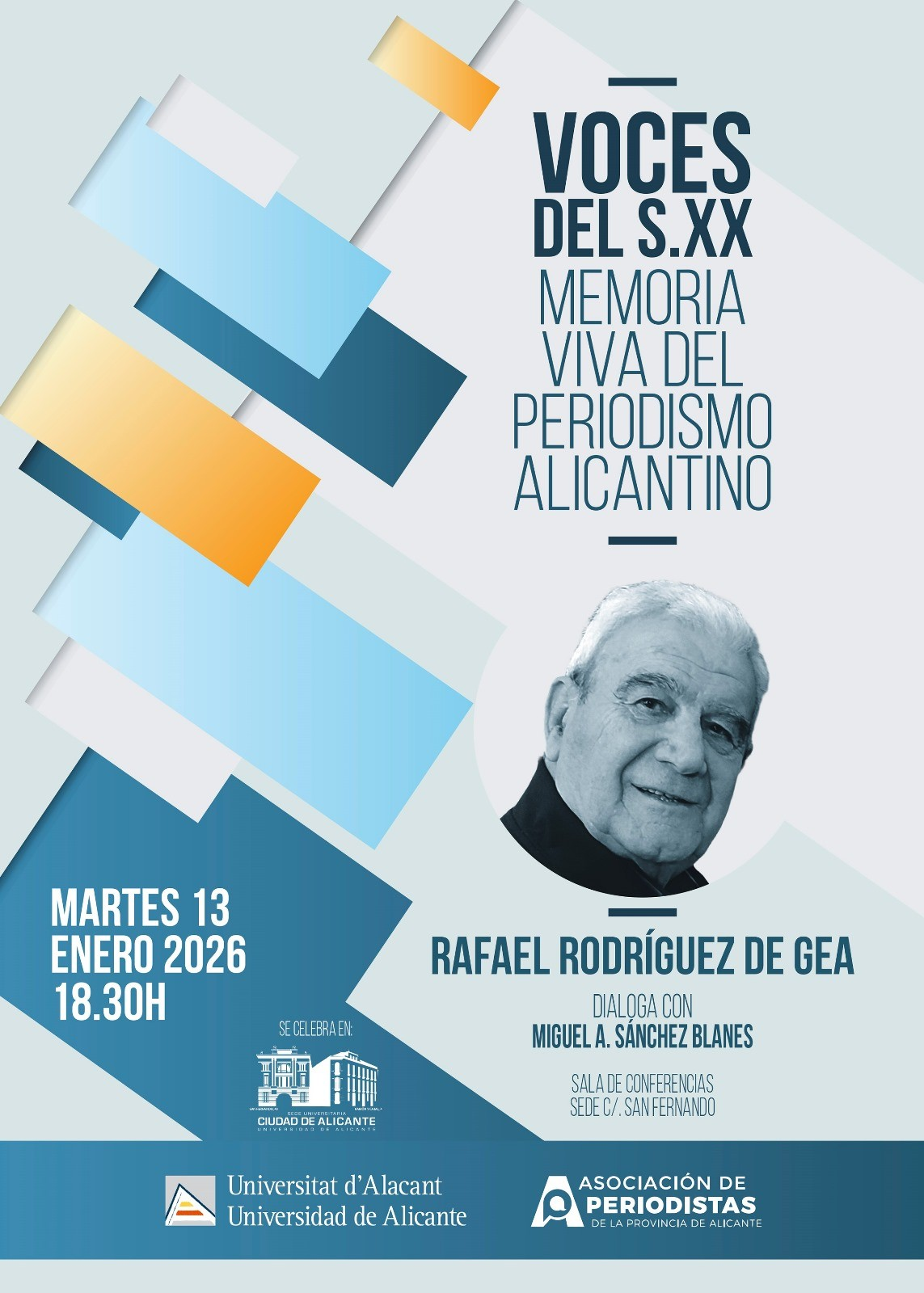 Rafael Rodríguez de Gea nueva Voz del siglo XX este martes 13 de enero ...